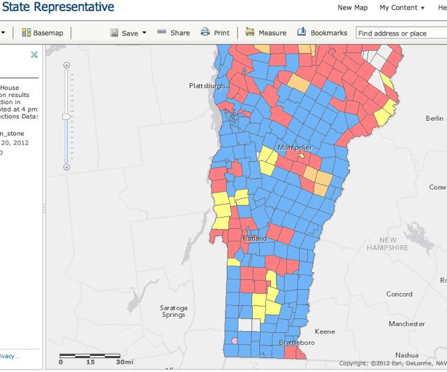 Mapping the electorate: Town by town snapshot of red and blue voting ...