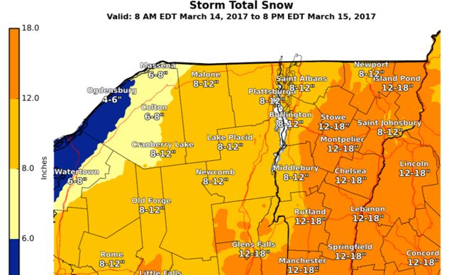 A foot to 18 inches of snow predicted for Tuesday and Wednesday - VTDigger