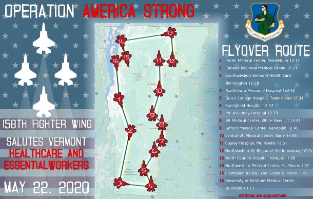 National Guard to salute health workers with F-35 flyover Friday - VTDigger