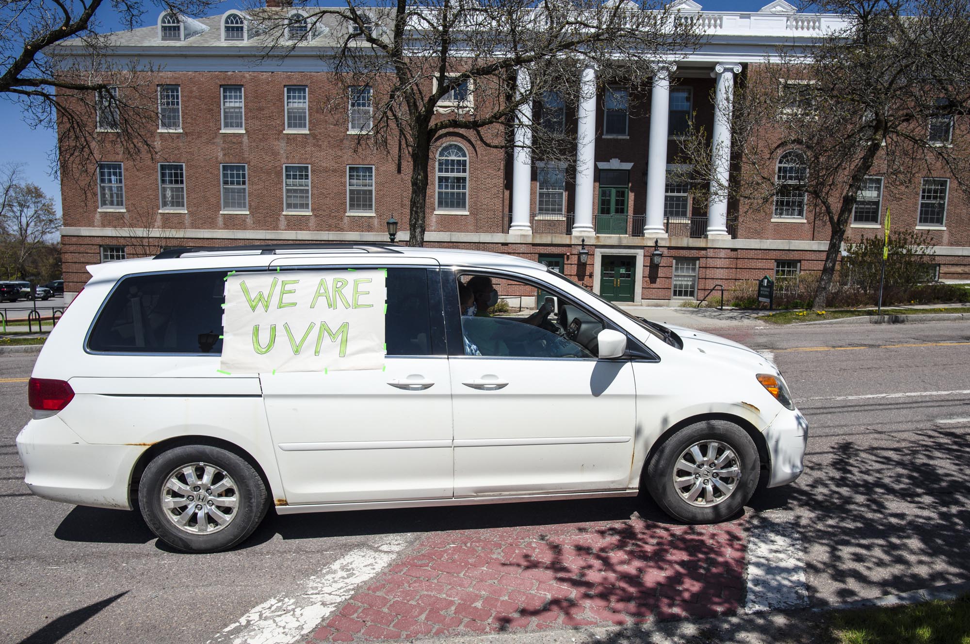 UVM faculty, students hold car protest to push back on cuts - VTDigger