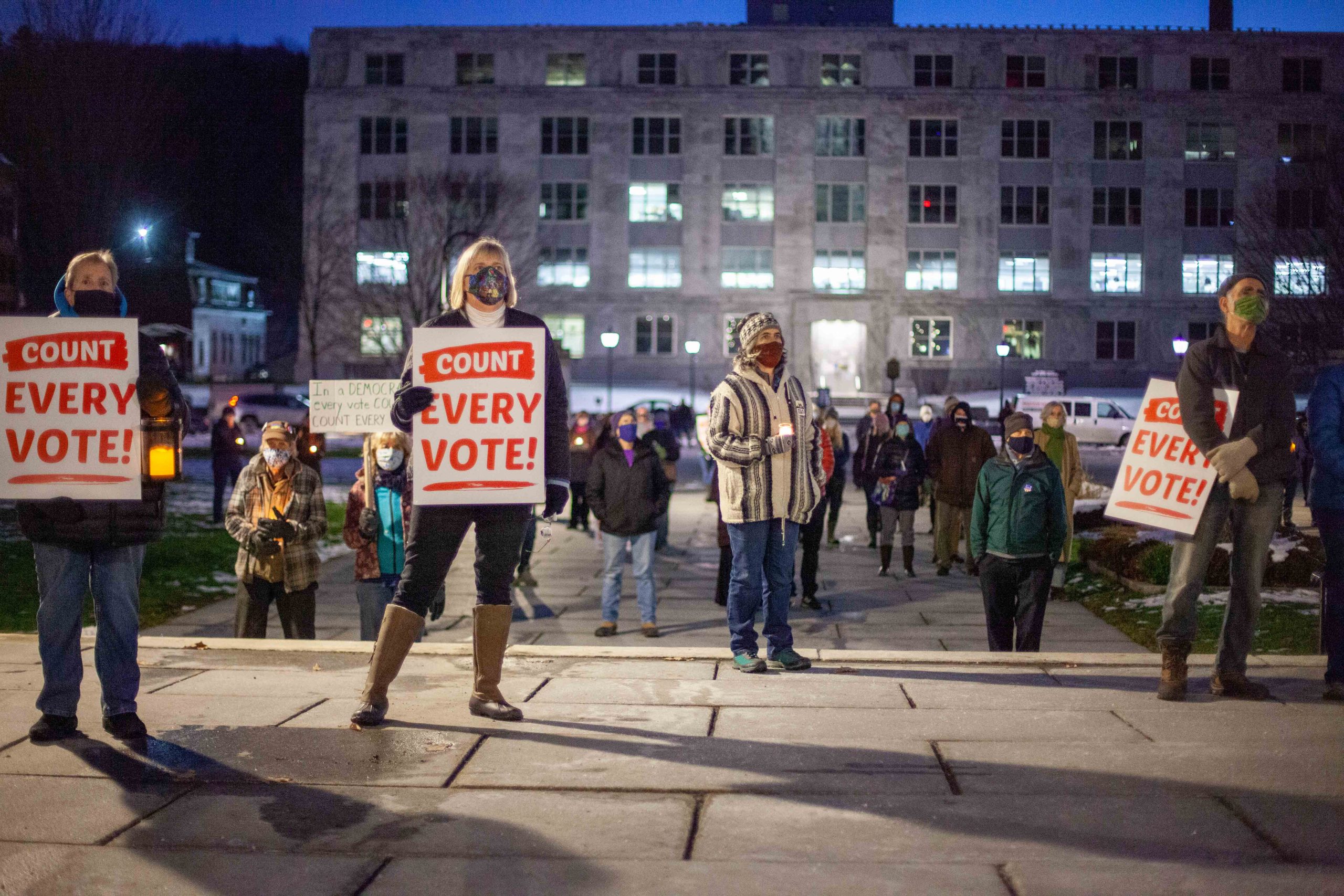 ‘Count Every Vote’ rallies draw crowds in 10 cities and towns - VTDigger