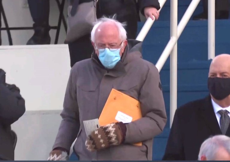 Bernie Sanders’ Vermont-made inaugural mittens heat up the internet ...