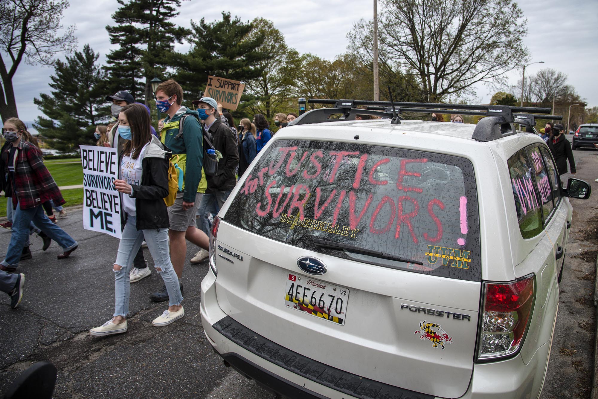 UVM students stage mass walkout following social media posts detailing ...