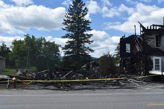 State police say an explosion caused a fire that destroyed a home in ...