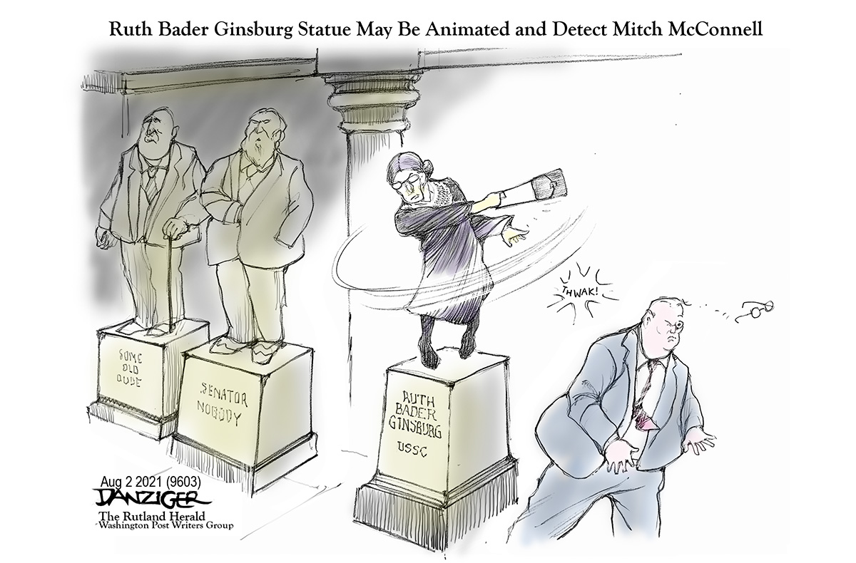 Danziger: Ruth Bader Ginsburg statue may be animated and detect Mitch ...