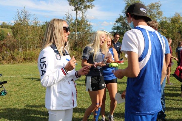 In Richford, hundreds celebrate local Olympian Elle Purrier St. Pierre ...