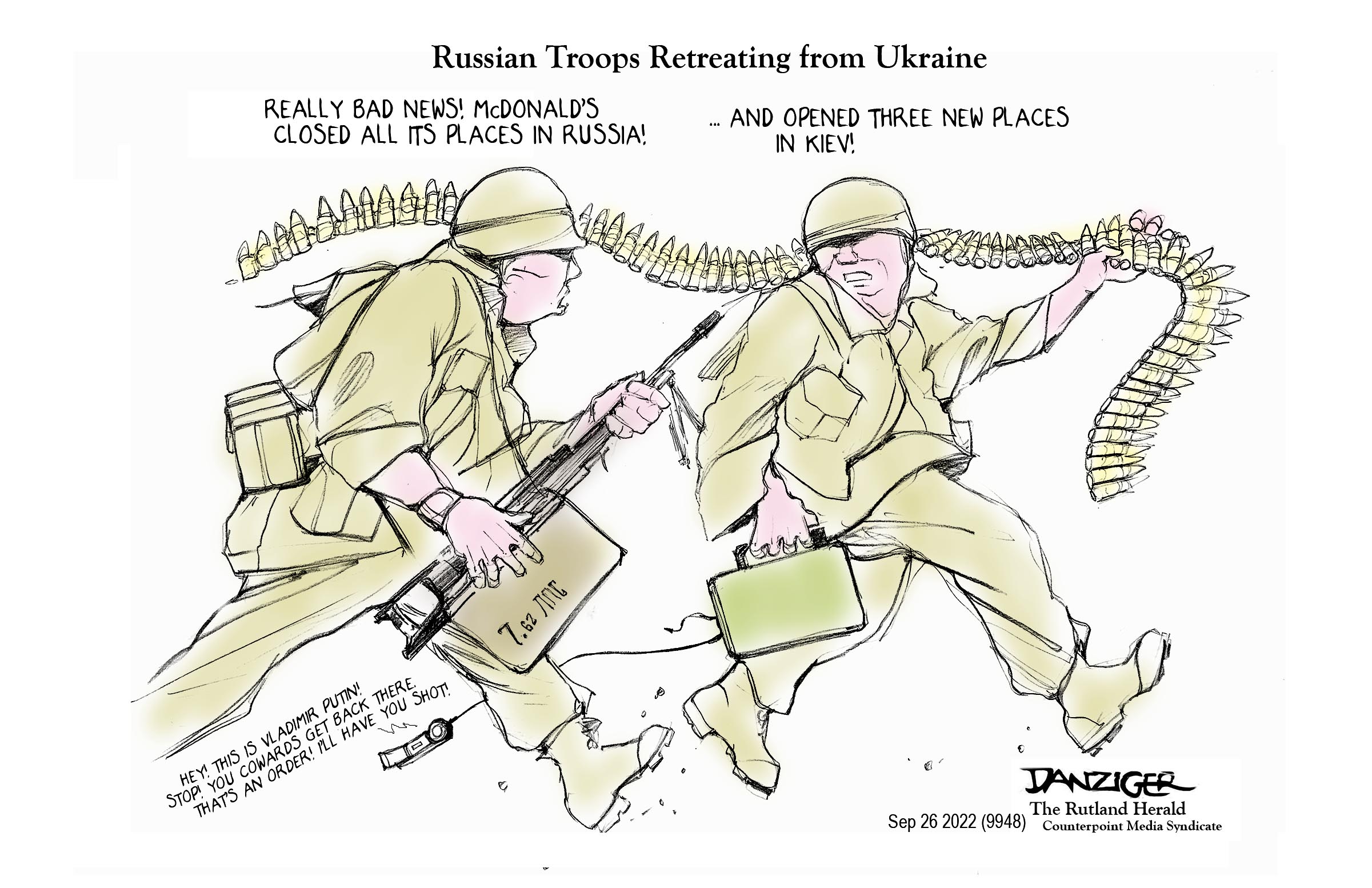 Danziger: Russian troops retreating from Ukraine - VTDigger