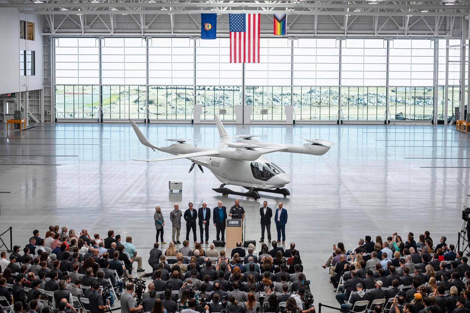 BETA unveils its electric aircraft production facility in South ...