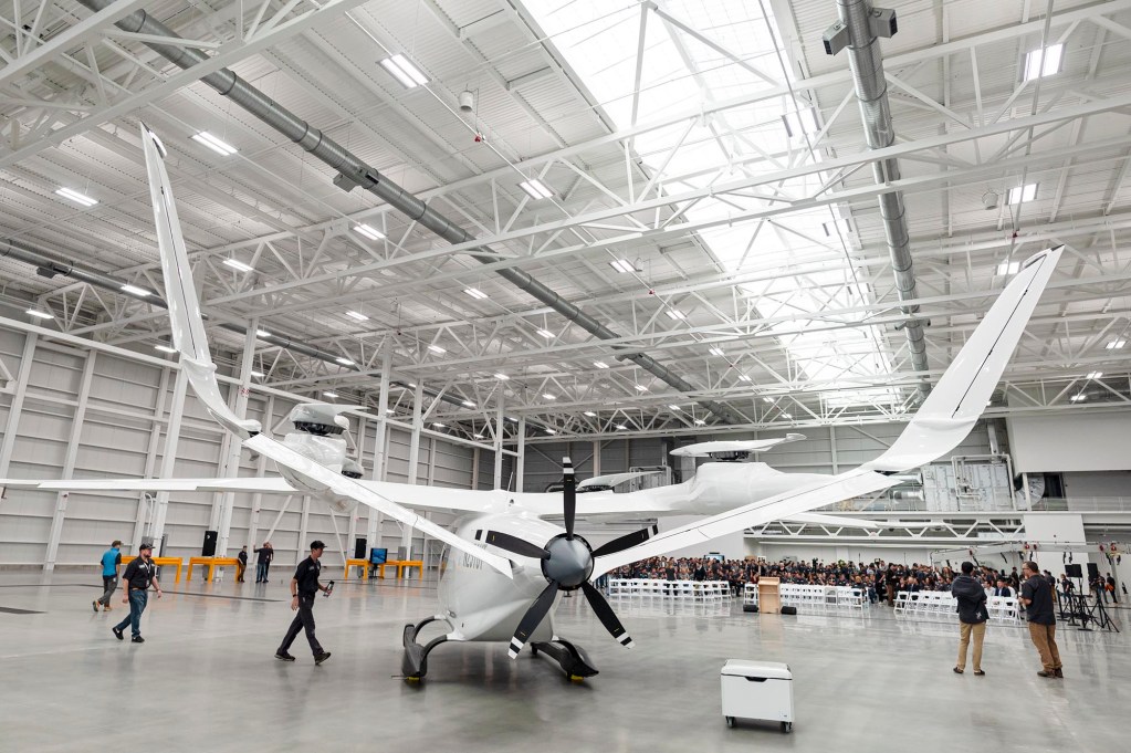 BETA unveils its electric aircraft production facility in South ...