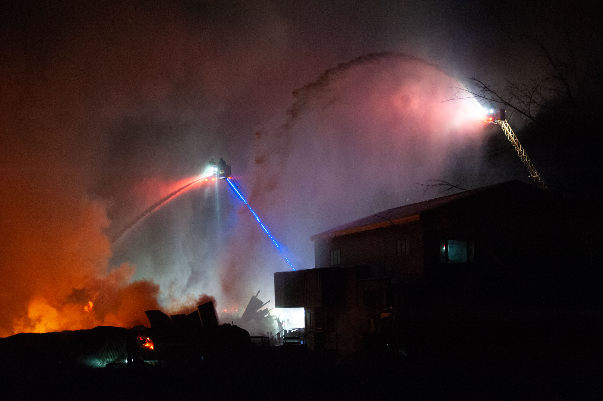 Massive fire destroys Montpelier lumberyard, fire truck - VTDigger