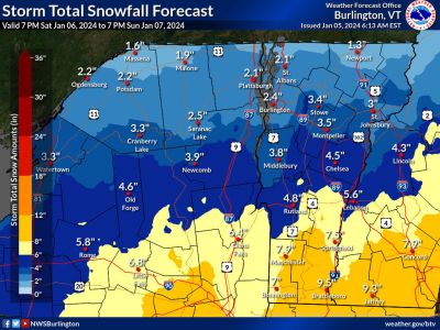Heavy snowfall expected in much of Vermont this weekend - VTDigger