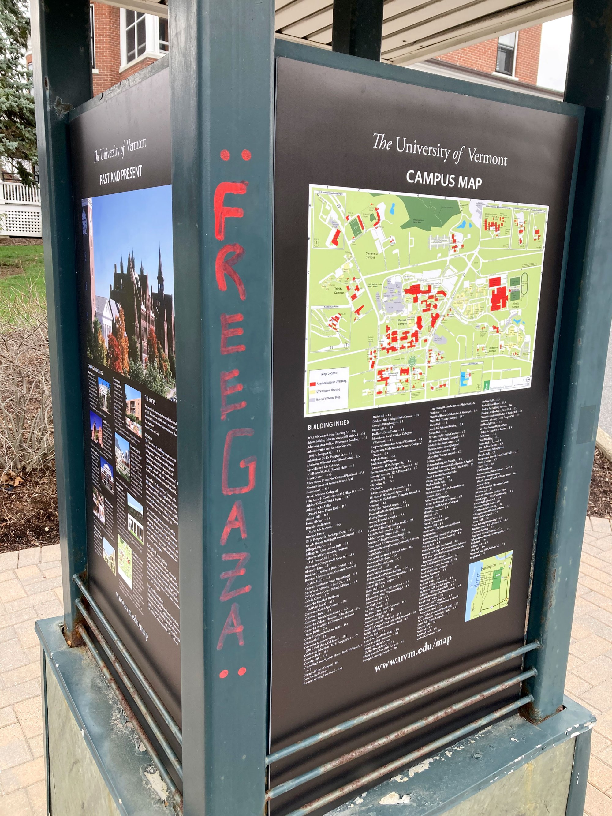 At UVM, a fraught school year ends in protest over destruction in Gaza ...