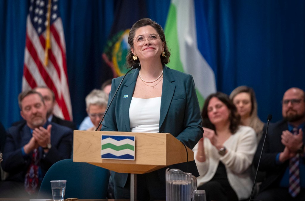 Upon taking office, Burlington Mayor Emma Mulvaney-Stanak pledges to ...