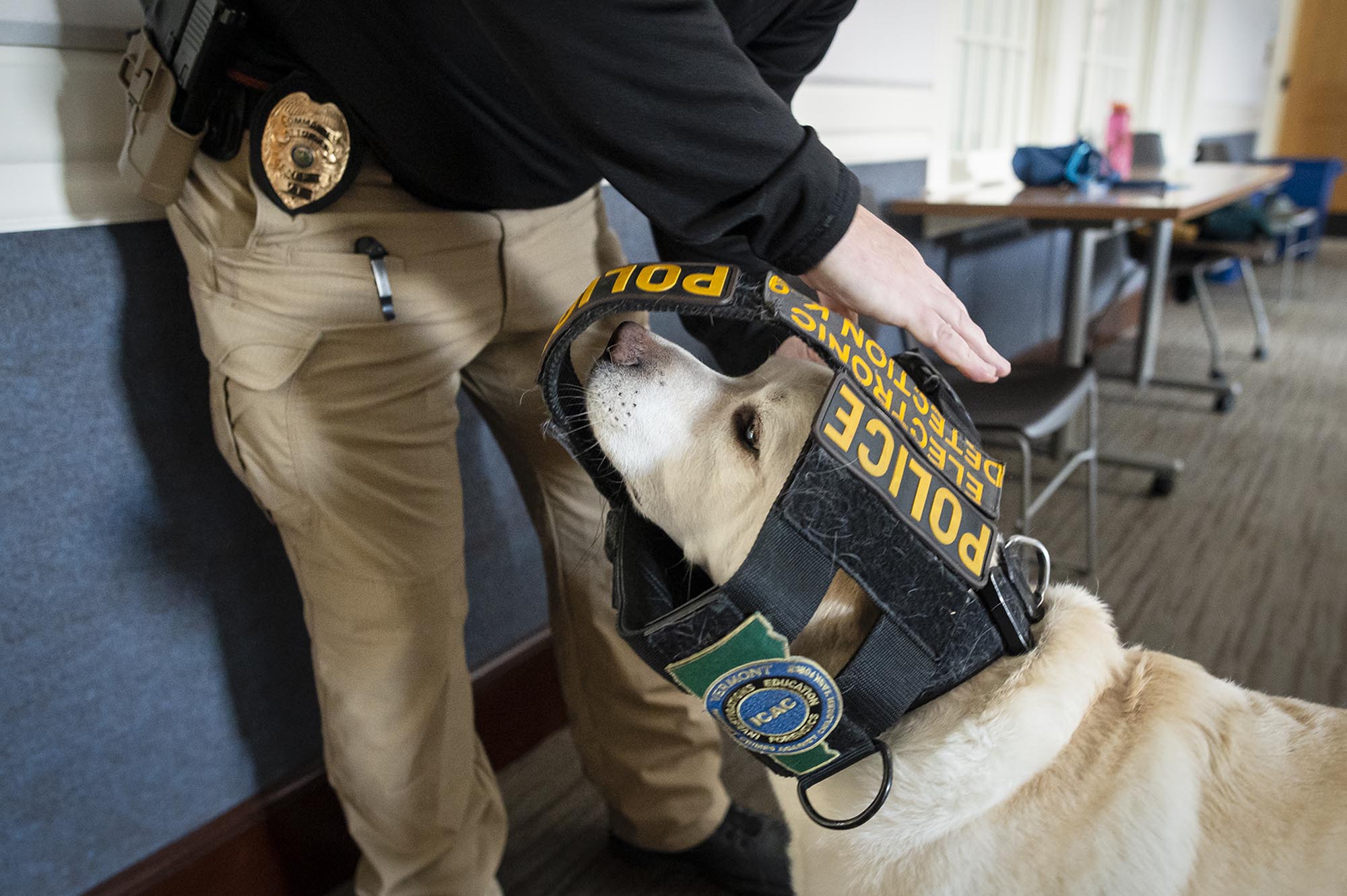 In his final years on the job, Mojo the dog sniffs out illicit material ...