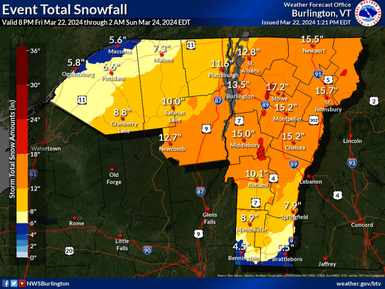 15 inches of snow to hit parts of Vermont this weekend - VTDigger