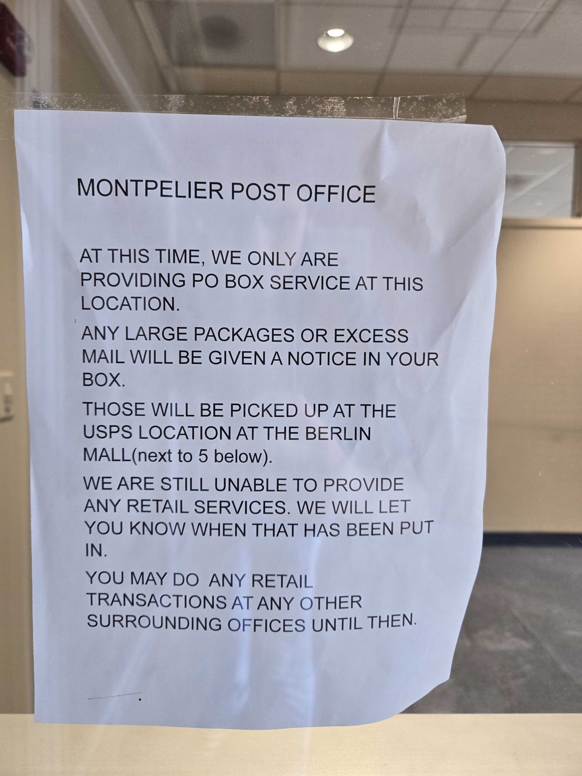 US Postal Service fails to meet promises for Montpelier post office ...