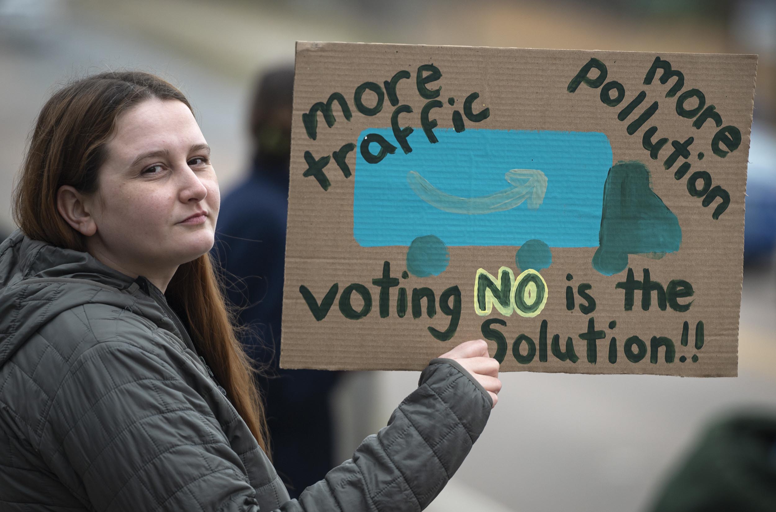 'A despicable company': Vermonters protest proposed Amazon facility in ...