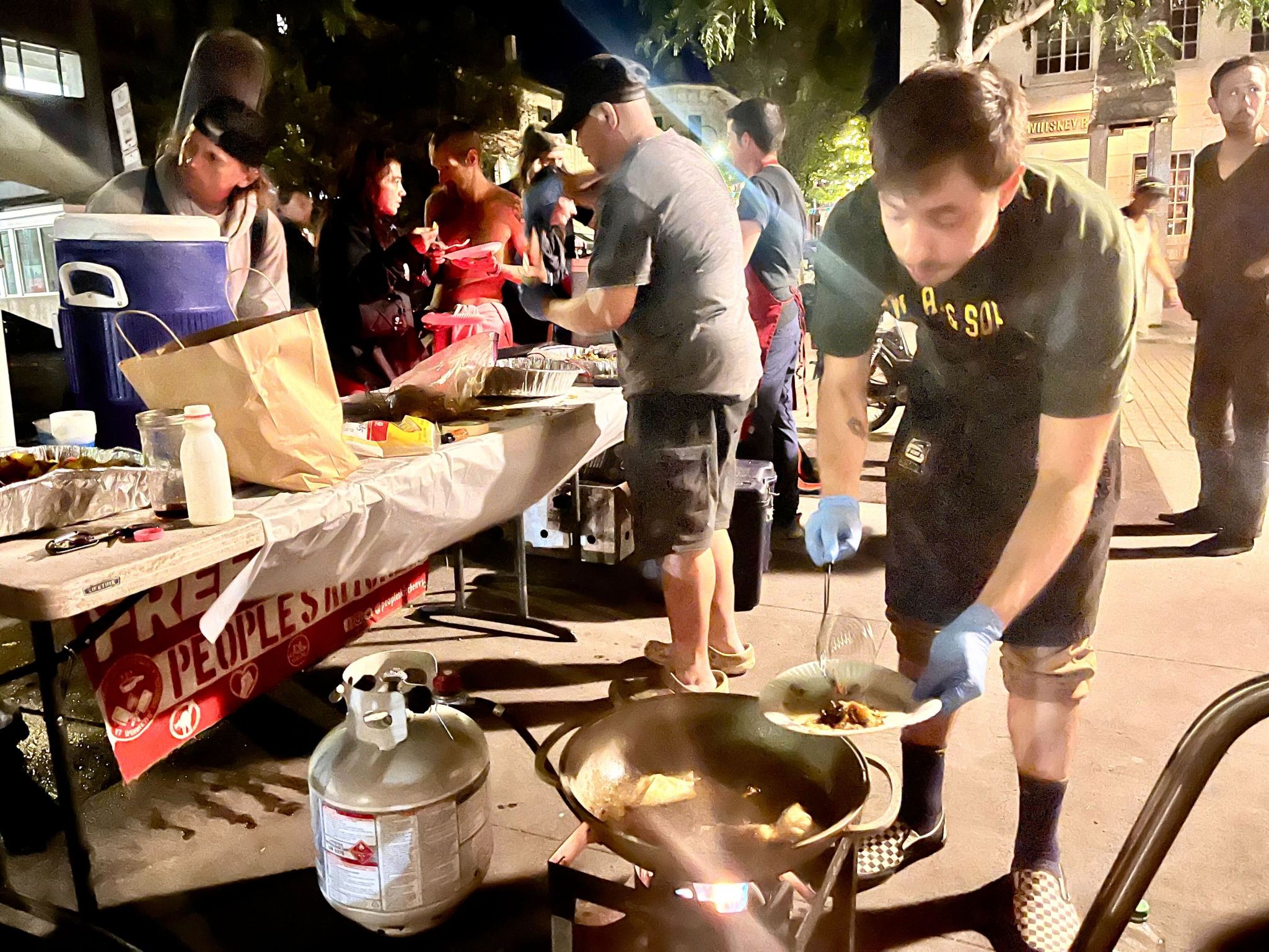 Food as protest: People’s Kitchen serves free hot meals downtown in ...