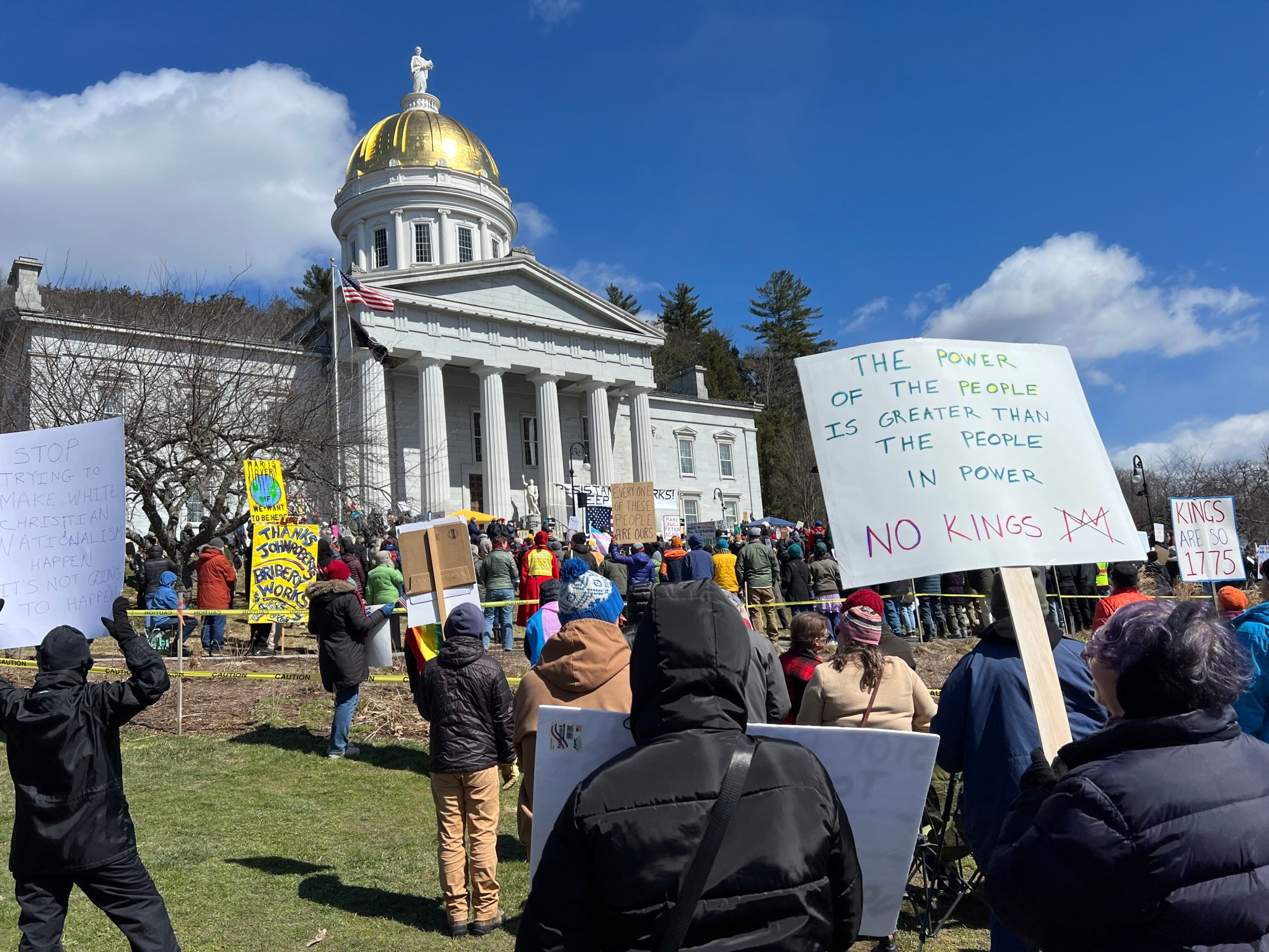 Thousands rally for 'No Kings Day' protests as Vermonters decry Trump’s ...